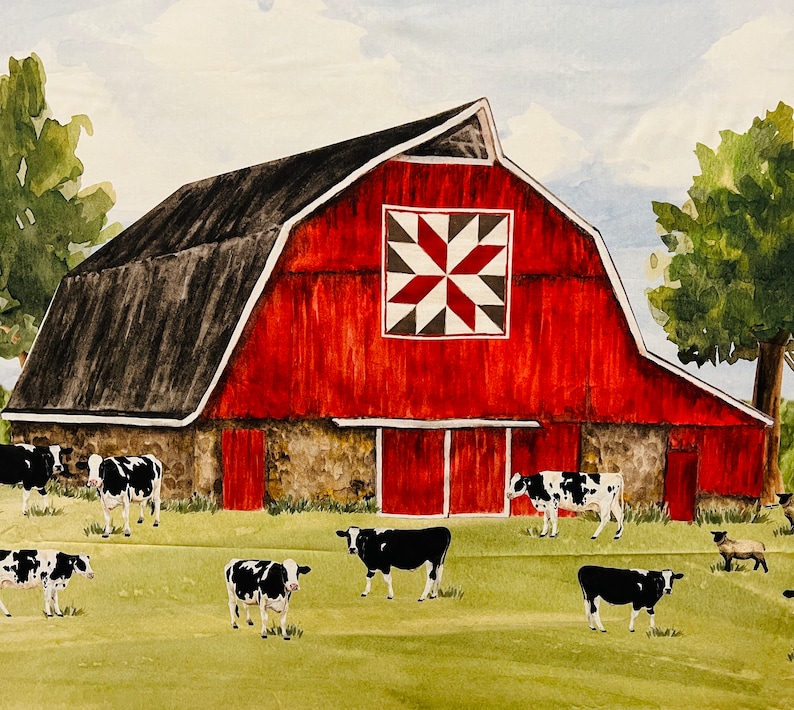 Barn Quilts Panel 36 X 45 tara Reed Designs - Etsy