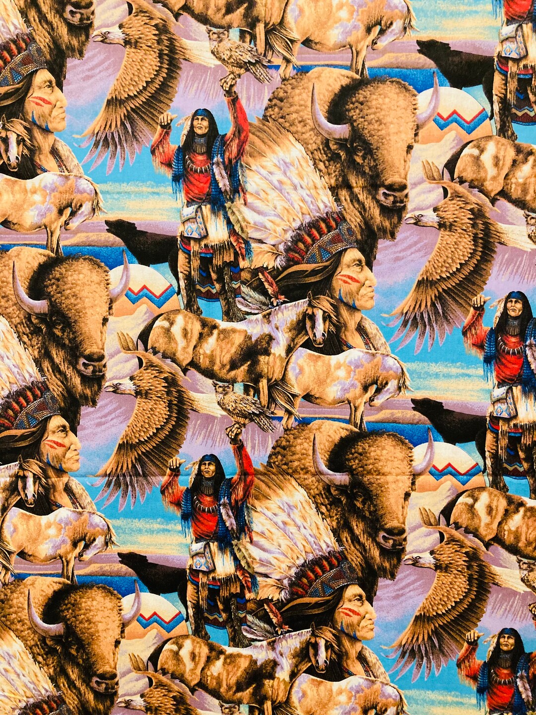 Tribal Elements #7268 - 1 Yard - Springs Industries - Out of Print - Etsy