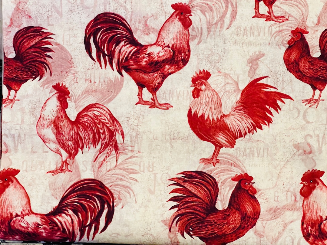 Susan Winget Proud Rooster Fabric - 2 Yards - Wilmington Prints ...