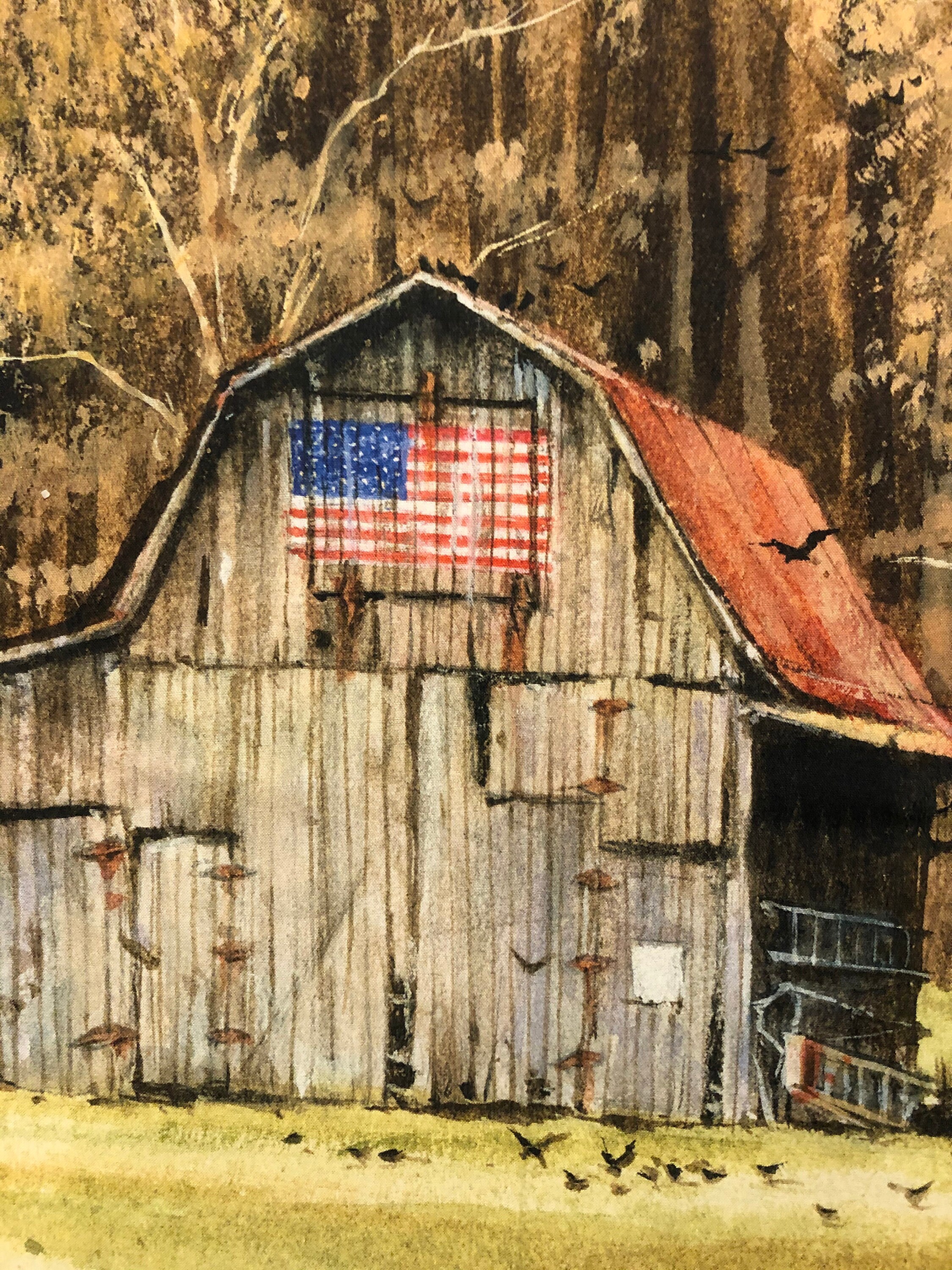 Barn Hinge by Luke Buck Fabric Panel ONLY 2 PANELS - Etsy