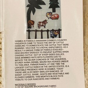 Way, Way Out West in Paniolo Country by Irene Kubo - 9 Block of the ...