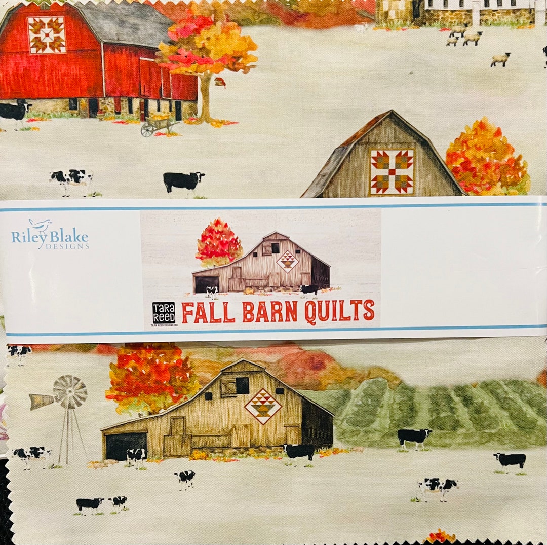 Riley Blake Fall Barn Quilts Layer Cake - 42 Pieces - 10" X 10" Square ...