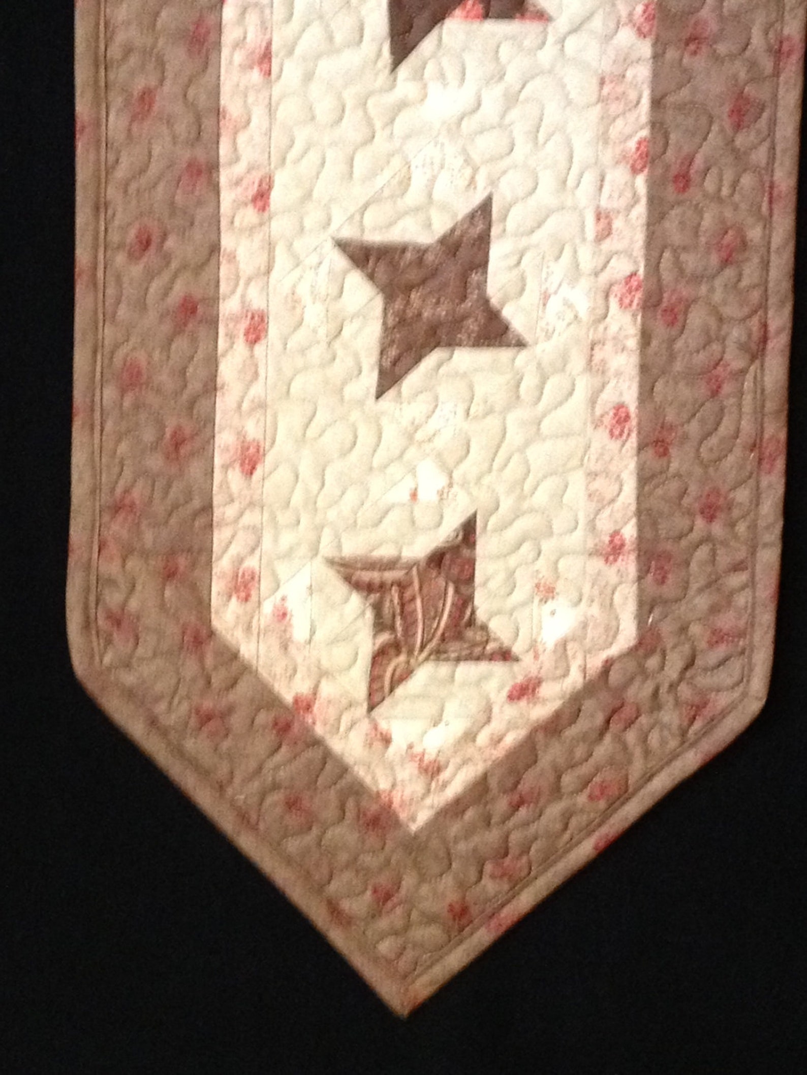 Machine Quilted Reversible Friendship Star Table Runner Moda - Etsy