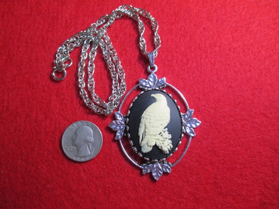 Hawk Eagle Falcon Raptor Bird Necklace 18 Inch Vintage Chain | Etsy