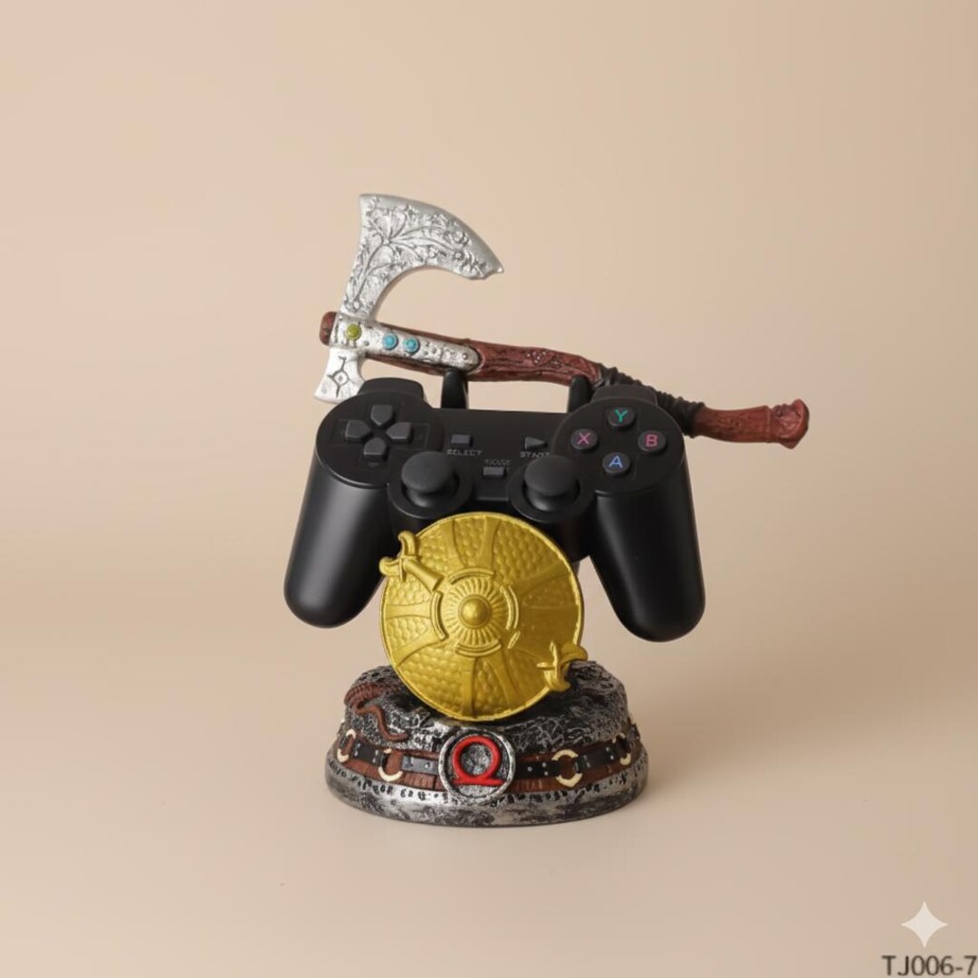 Devil Face Game Controller Stand | Warrior Sword Hand Design | Display ...