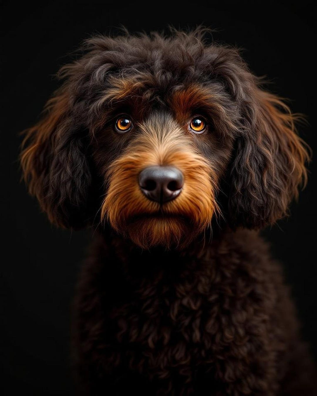 AI Art | Puli Wall Art, Color Dog Portrait, 4K 8K Digital Download, Dog ...