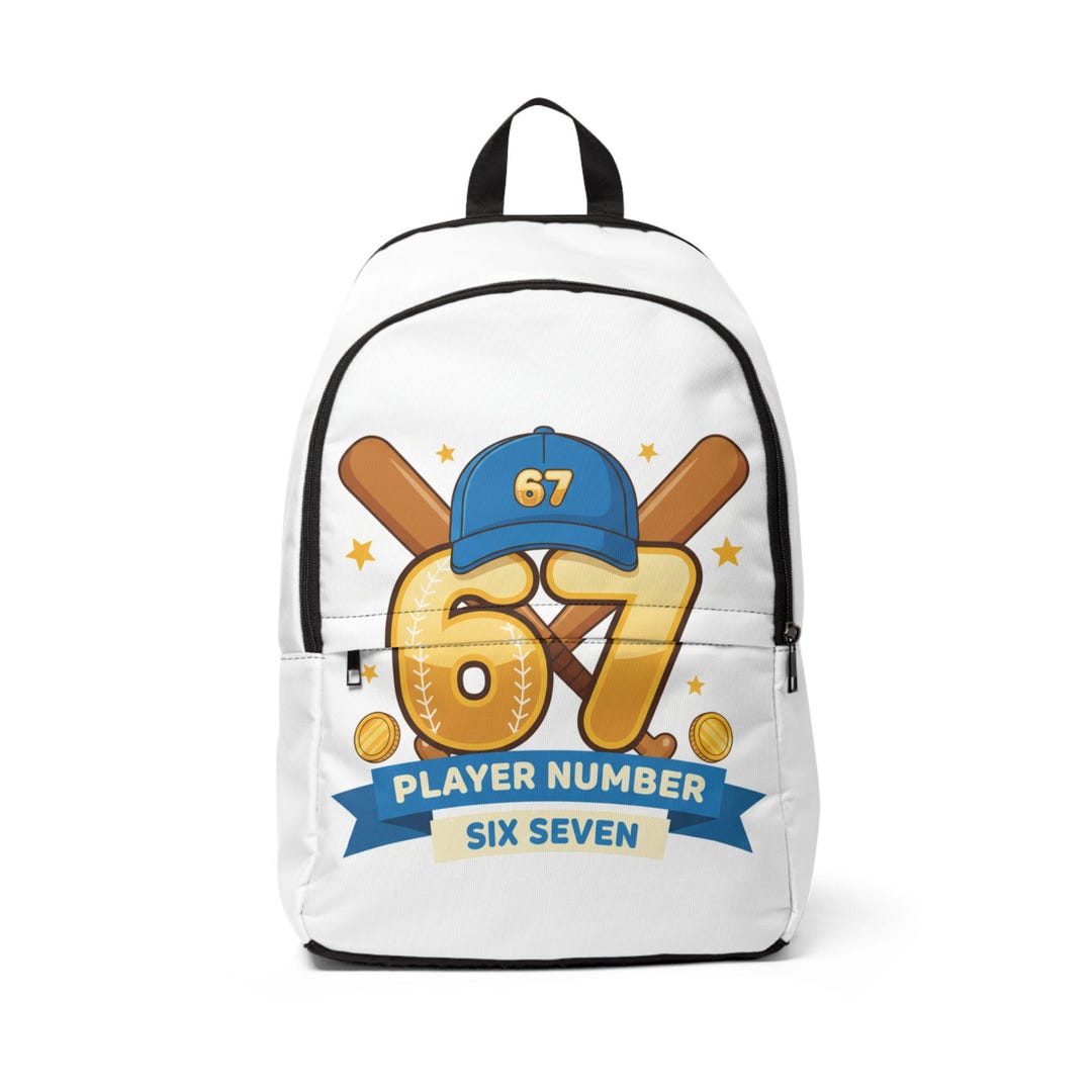 Kids Backpack — Six Seven 67 Meme | Funny Number 67 School Bag for Boys ...