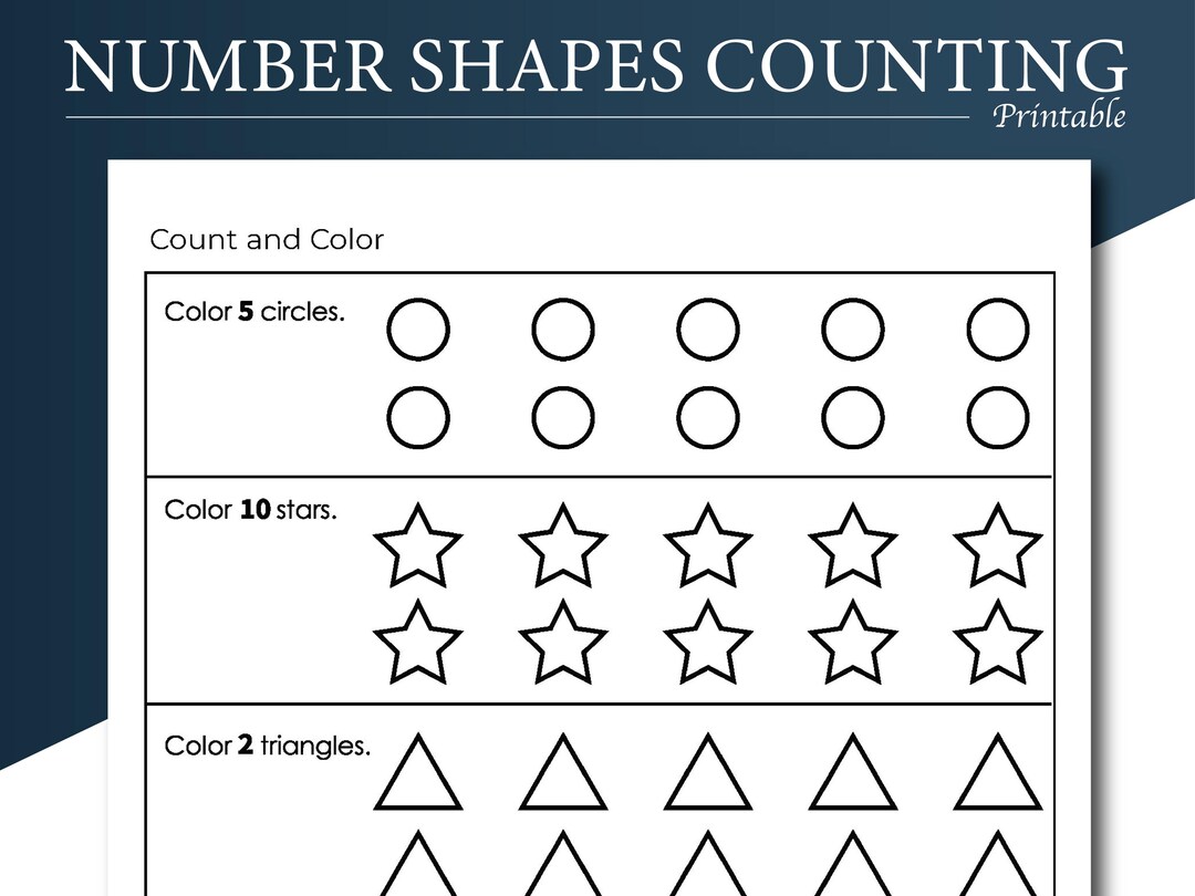 Counting & Coloring Shapes 0–10 | Printable Number Recognition ...