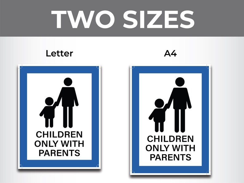 Children With Parents Sign - Etsy