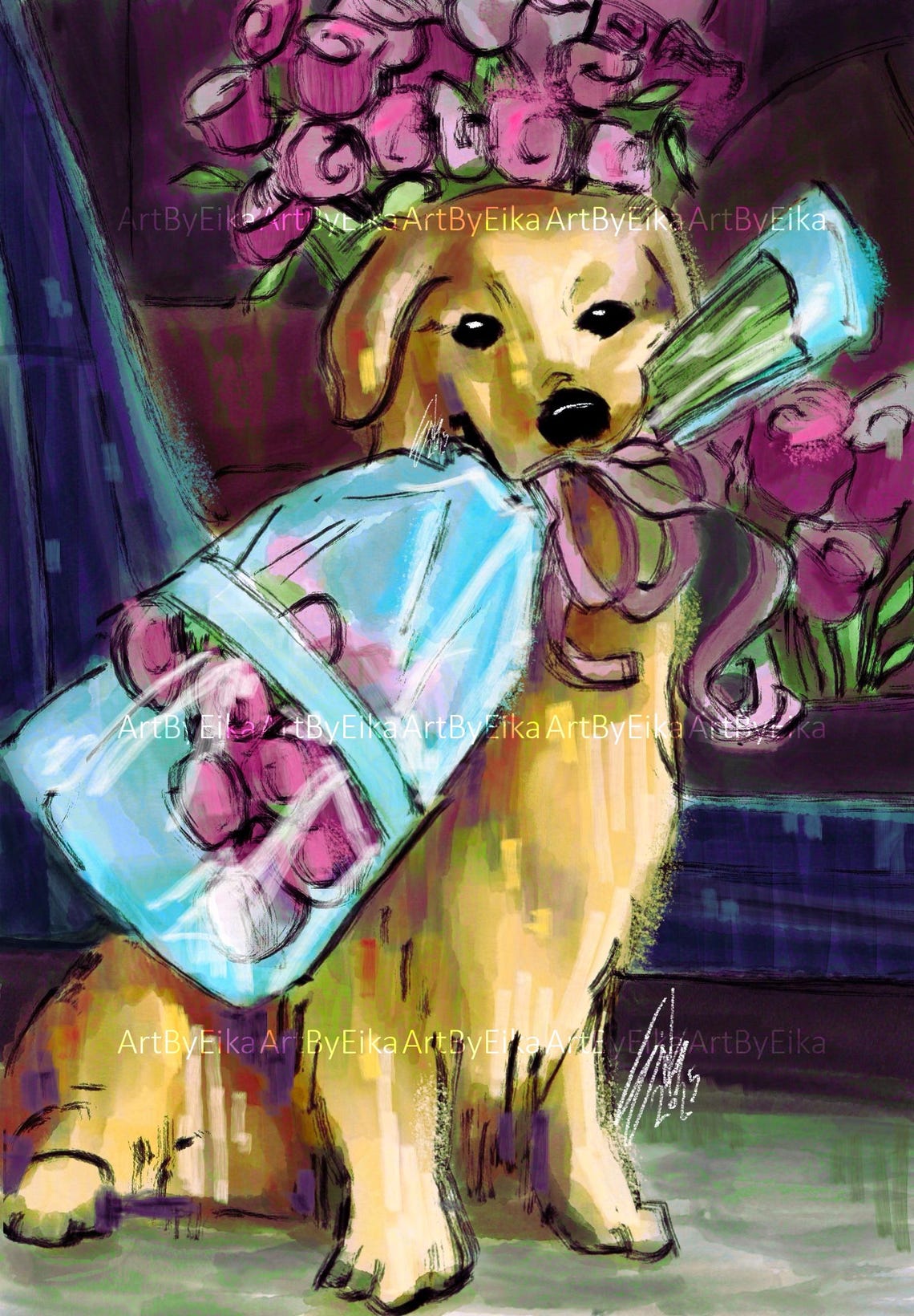 Dog Digital HD Phone Wallpaper, Ipad, Pet Pfp, Good Dog, Flower, Animal ...