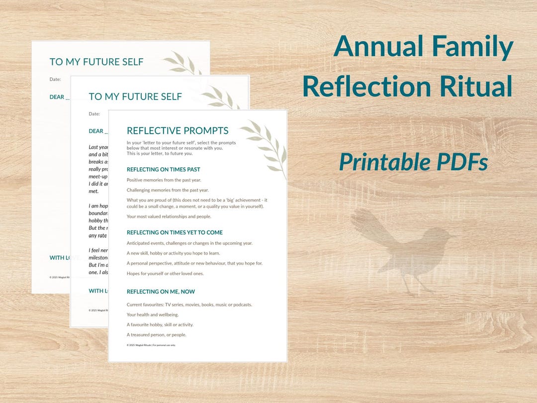 Annual Family Reflection Ritual | Letter to Self for Adults, Teens ...