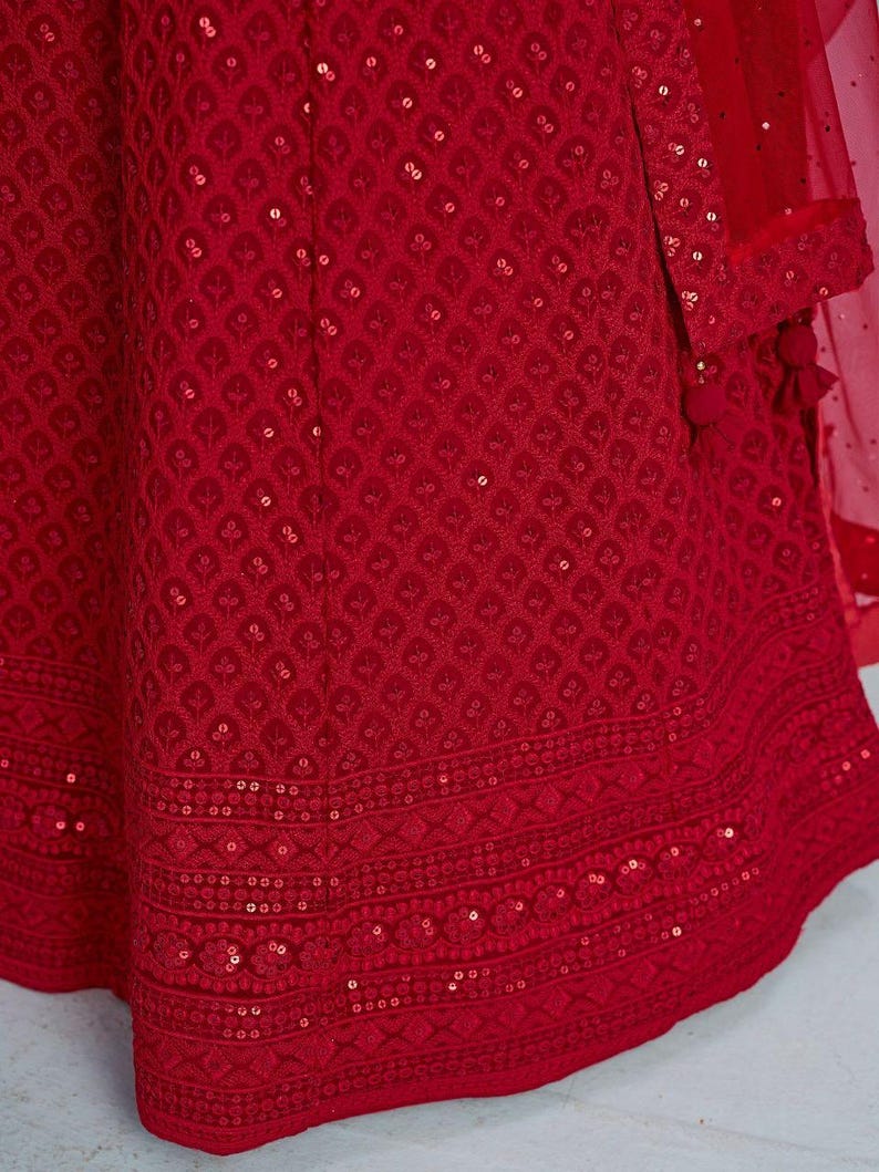 Red Lehenga Choli for Women, Indian Wedding Lehenga, Designer ...