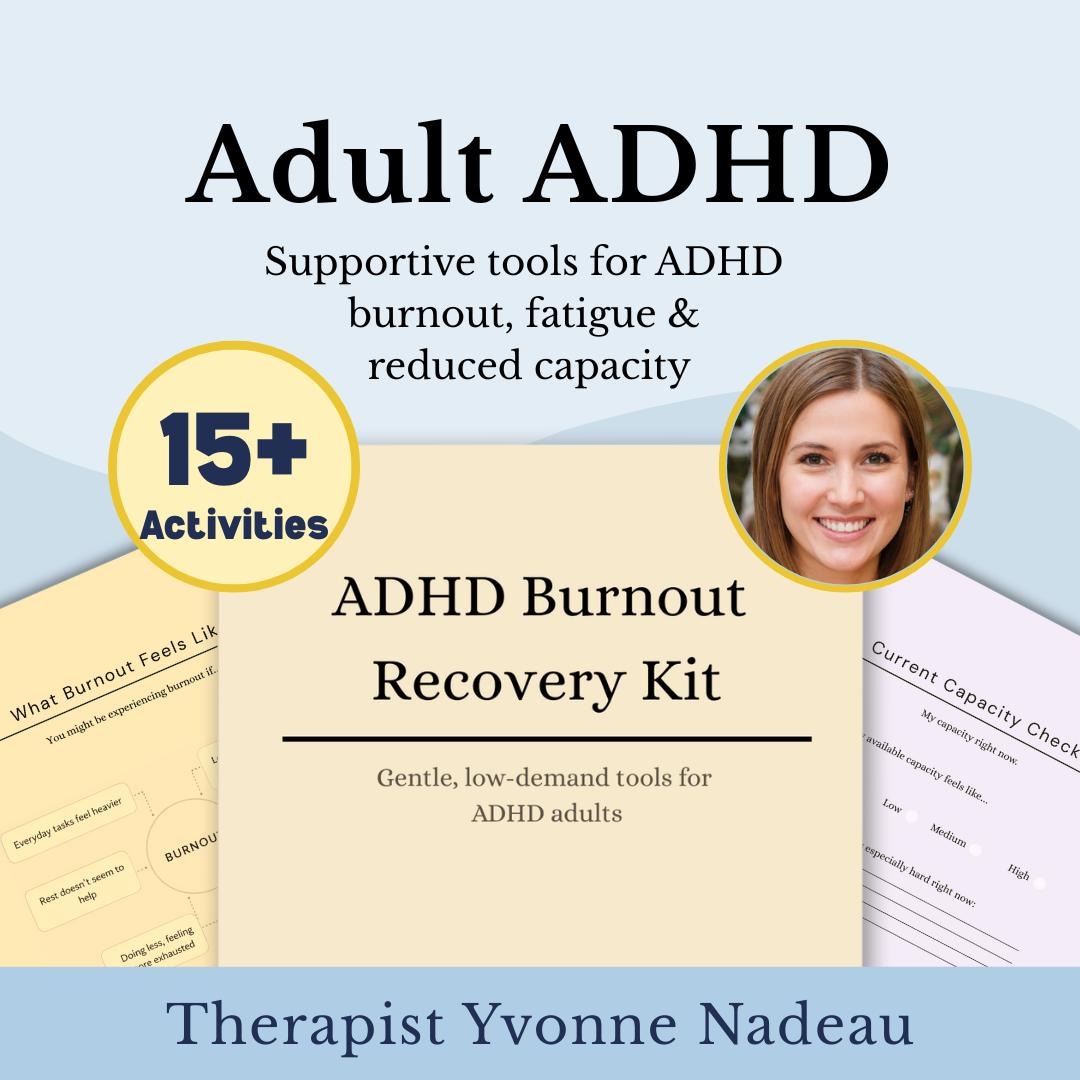 ADHD Burnout Recovery Kit, Audhd Planner & Therapy Journal for Fatigue ...