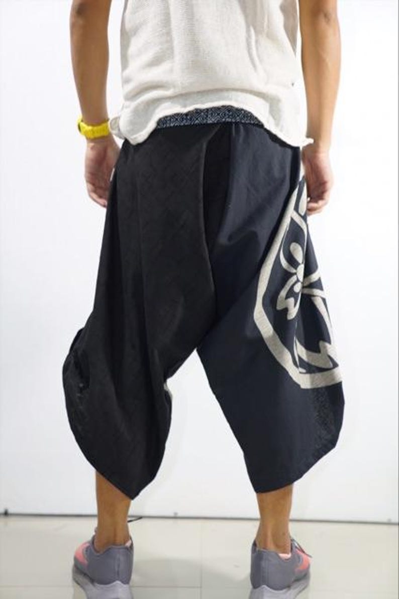 Authentic Samurai Pants With Cherry Blossom Print Japanese Hakama ...