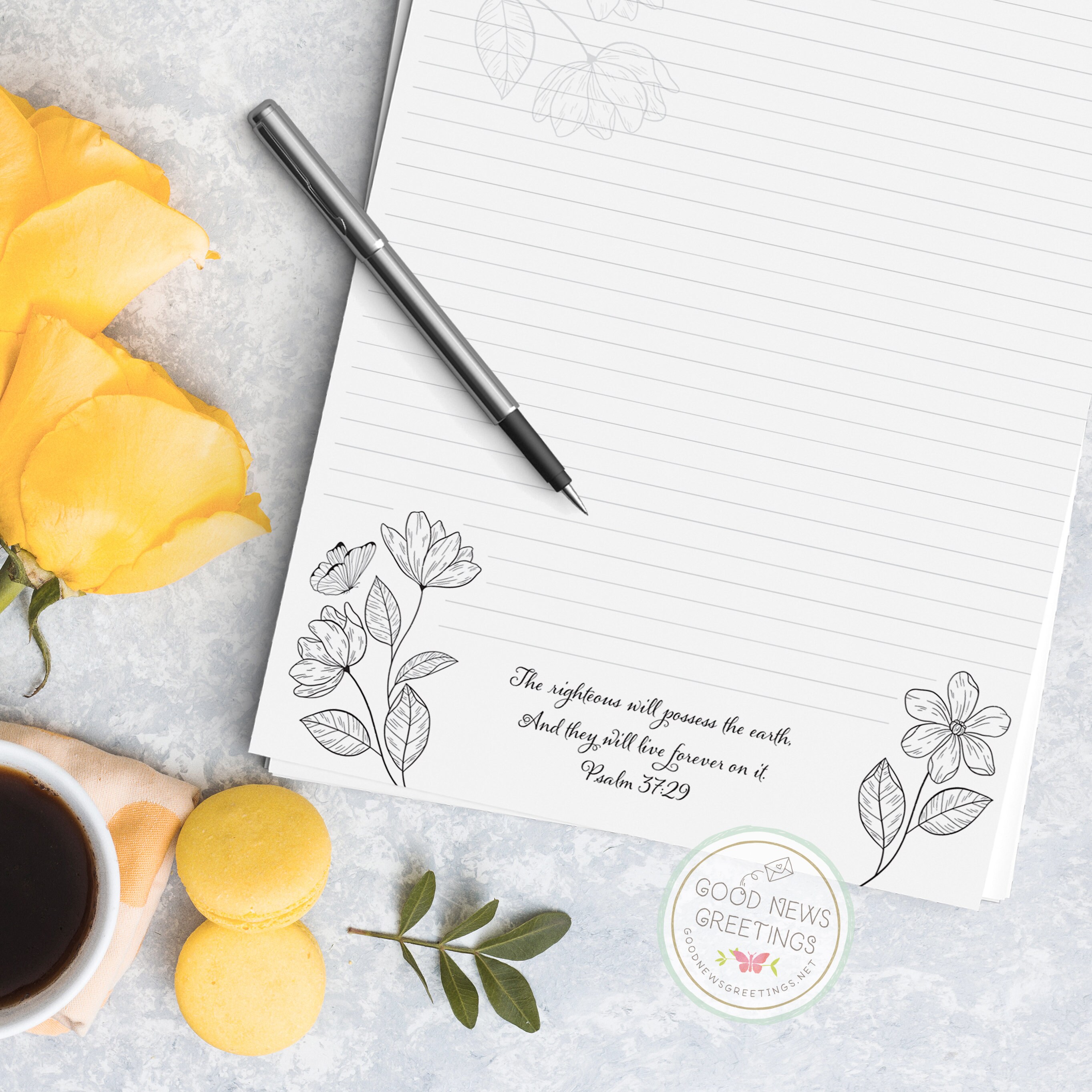 JW Letter Writing Paper - Digital Download - Live Forever, Draw Close ...