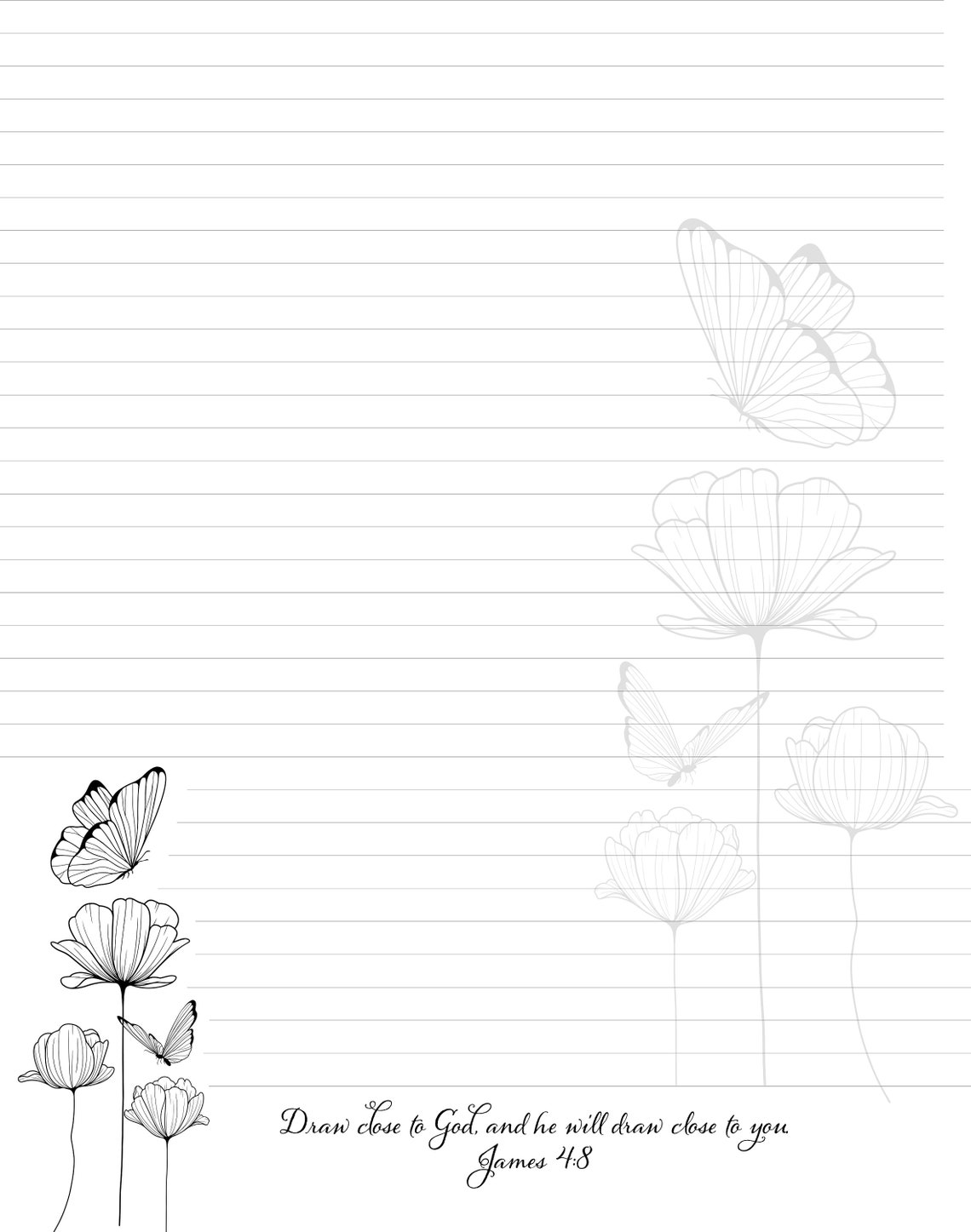 JW Letter Writing Paper - Digital Download - Live Forever, Draw Close ...