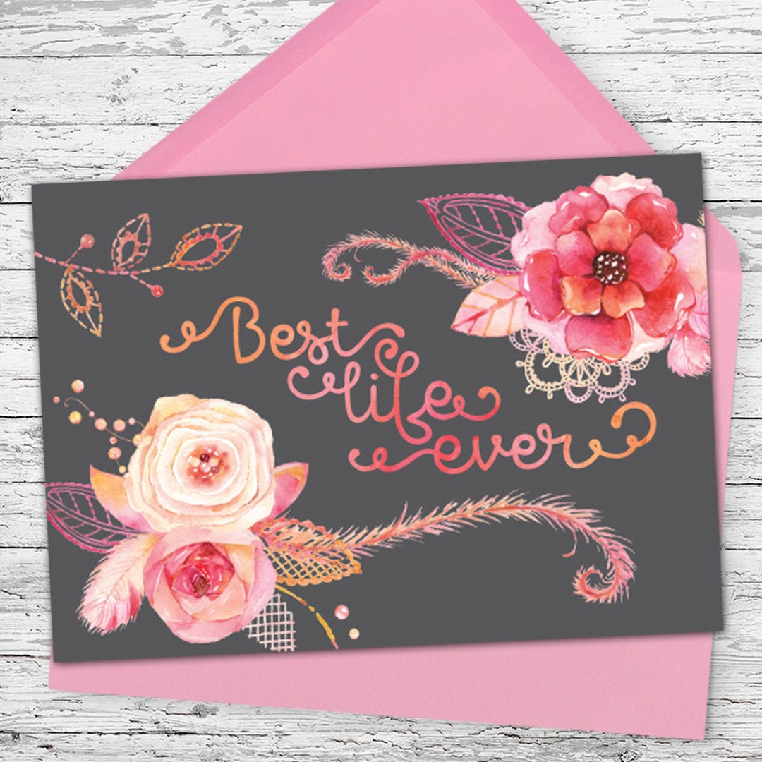 Best Life Ever - Greeting Card - Etsy