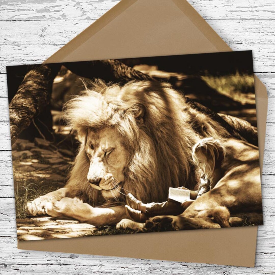 Lion Around - Greeting Card - Etsy