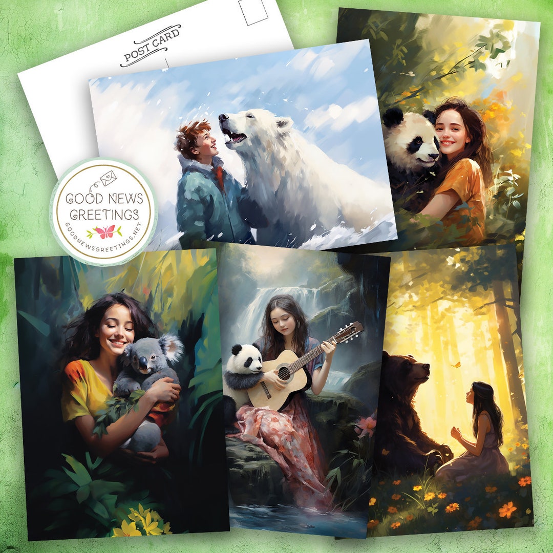 Paradise Postcard Pack - Beary Good Friends (pack of 10) - Etsy
