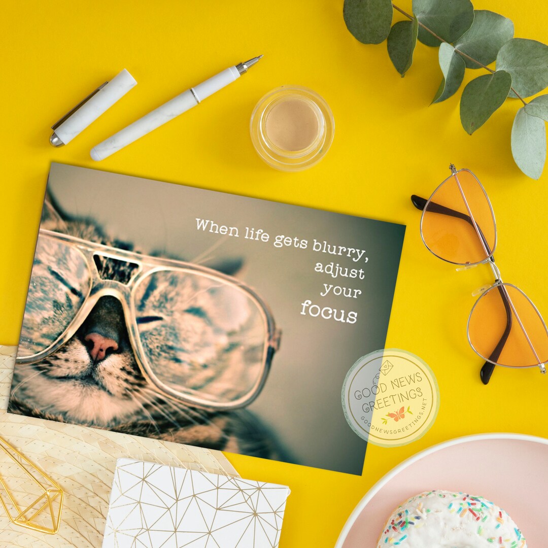 Adjust Your Focus - Encouraging Greeting Card - Etsy