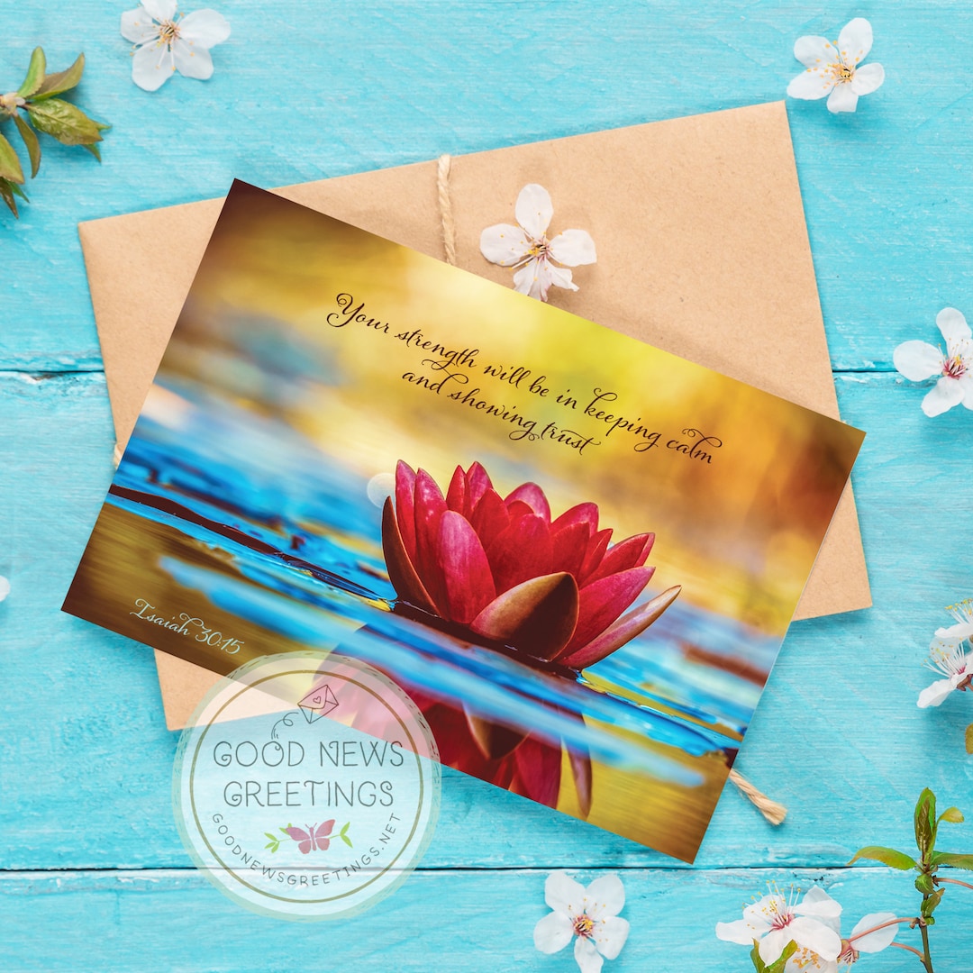 Keeping Calm - Encouraging Greeting Card - Etsy