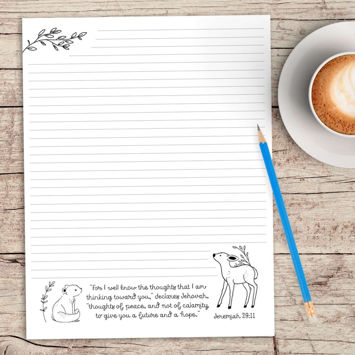 JW Letter Writing Paper - Digital Download - A Future Hope, Your ...