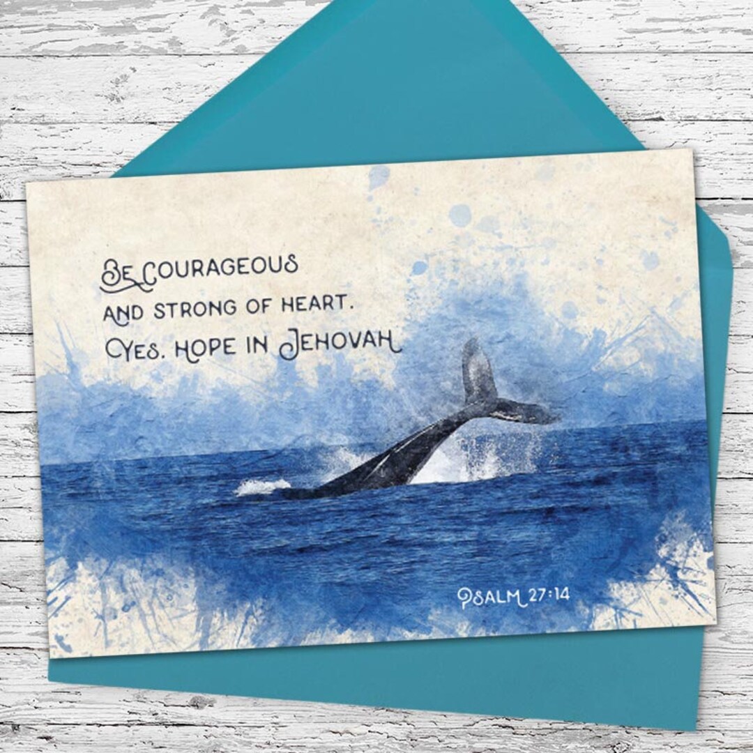 Be Courageous and Strong of Heart - Encouraging Greeting Card - Etsy