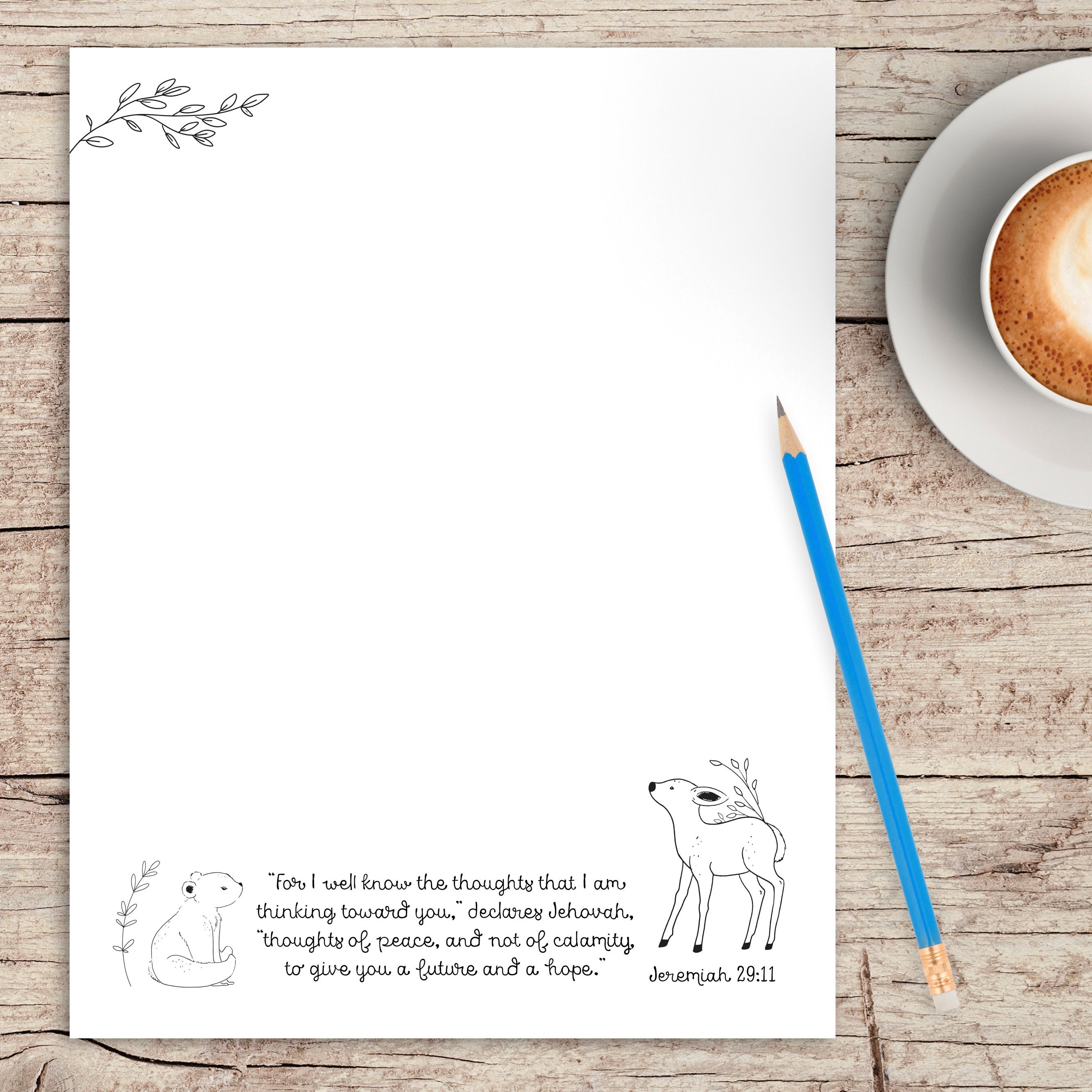 JW Letter Writing Paper - Digital Download - A Future Hope, Your ...