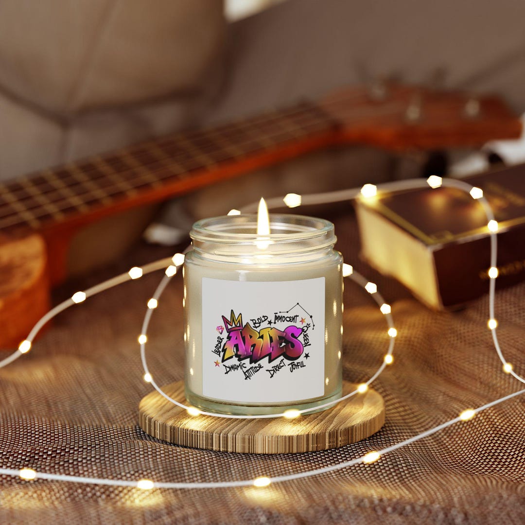 Graffiti Arts Logo Coconut Apricot Wax Candle | 4oz 9oz Jar - Etsy