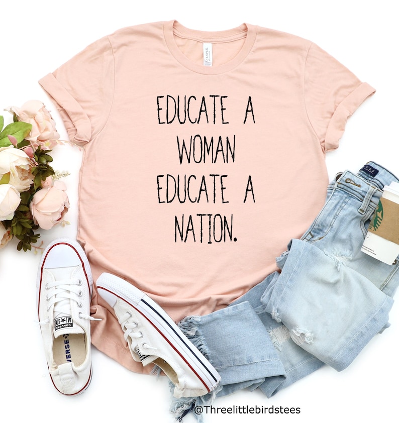 Educate a Woman Educate a Nation Women|unisex Short Sleeve Empowerment ...