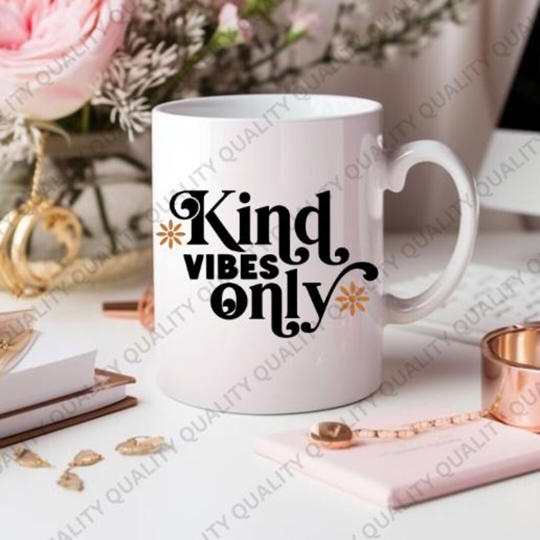 Kind Vibes Only Color SVG | Positive Quote SVG, Inspirational Shirt ...