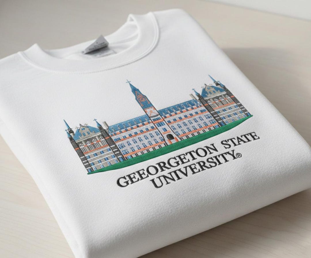 Georgetown Style Embroidery Design, University College Machine File ...