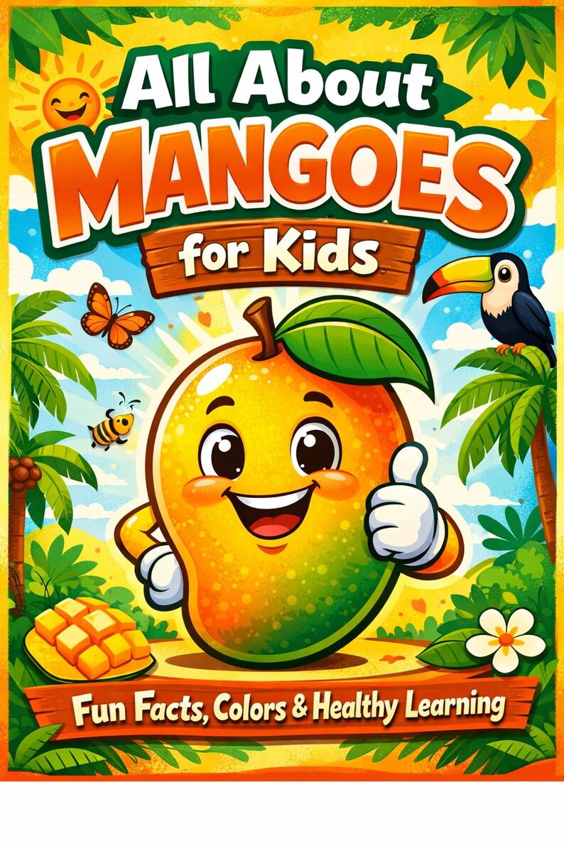 Mango Learning Ebook, Kids Healthy Eating Story, Kitchen Nursery Art ...