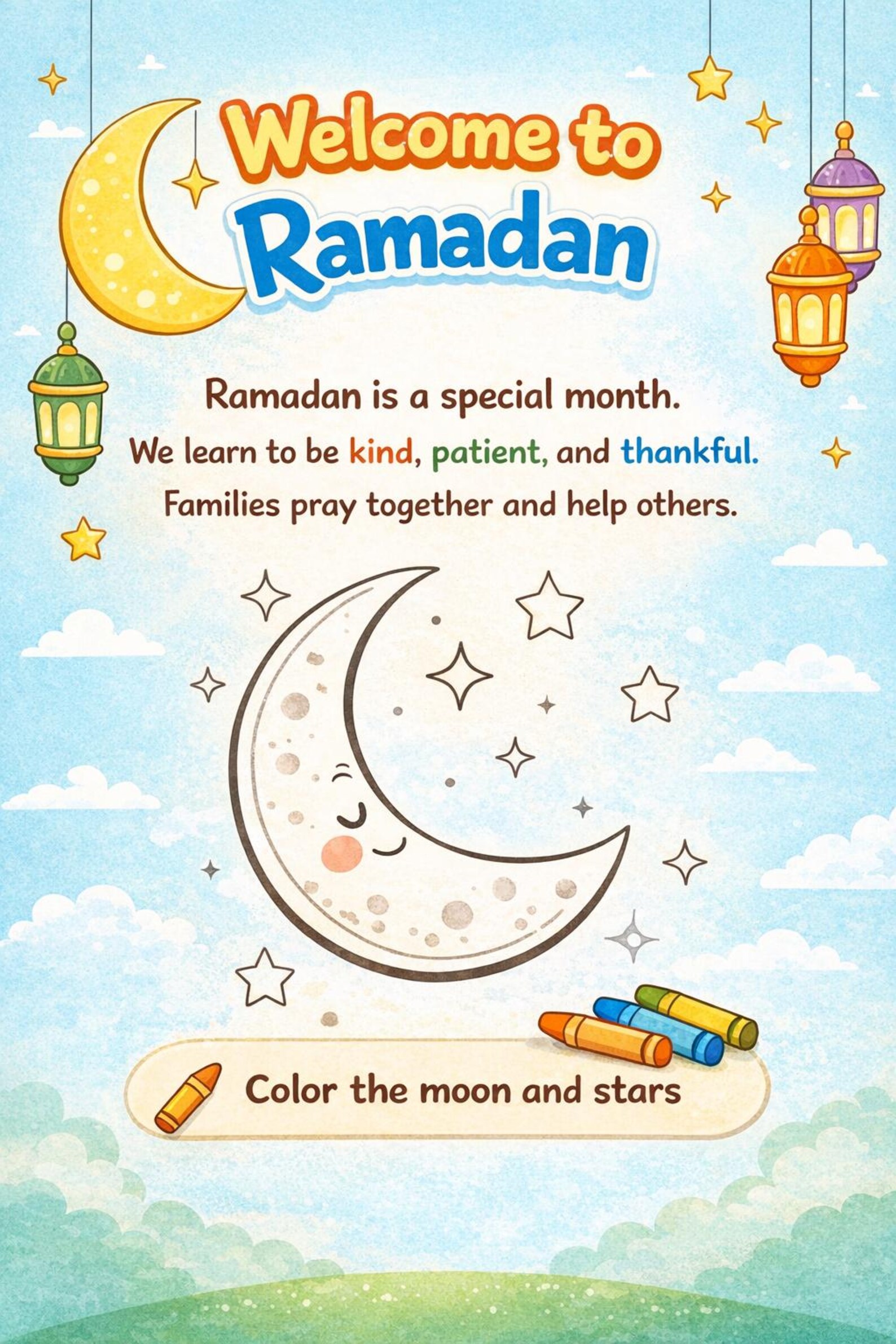 My First Ramadan Activity Book for Kids | Islamic Learning Workbook ...