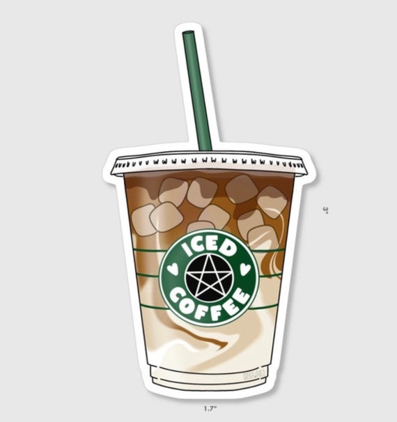 Paper Iced Coffee Sticker Labels etna.com.pe