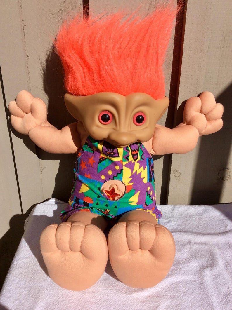 Vintage Treasure Troll Doll Jewel Belly Ace Novelty 15” - Etsy Canada