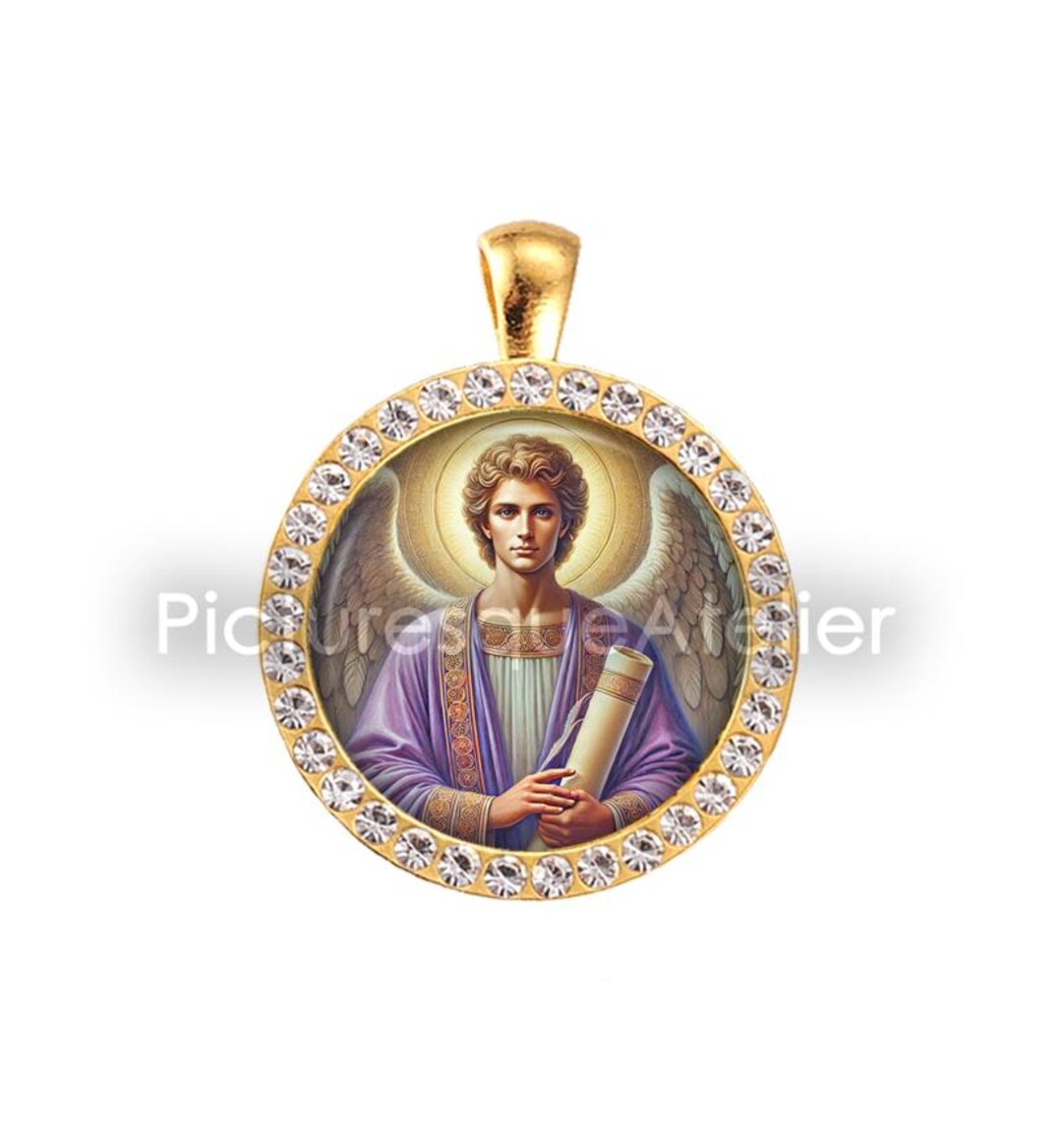 ARCHANGEL JEREMIEL Pendant, God's Mercy, Angel of Hope & Visions, Angel ...