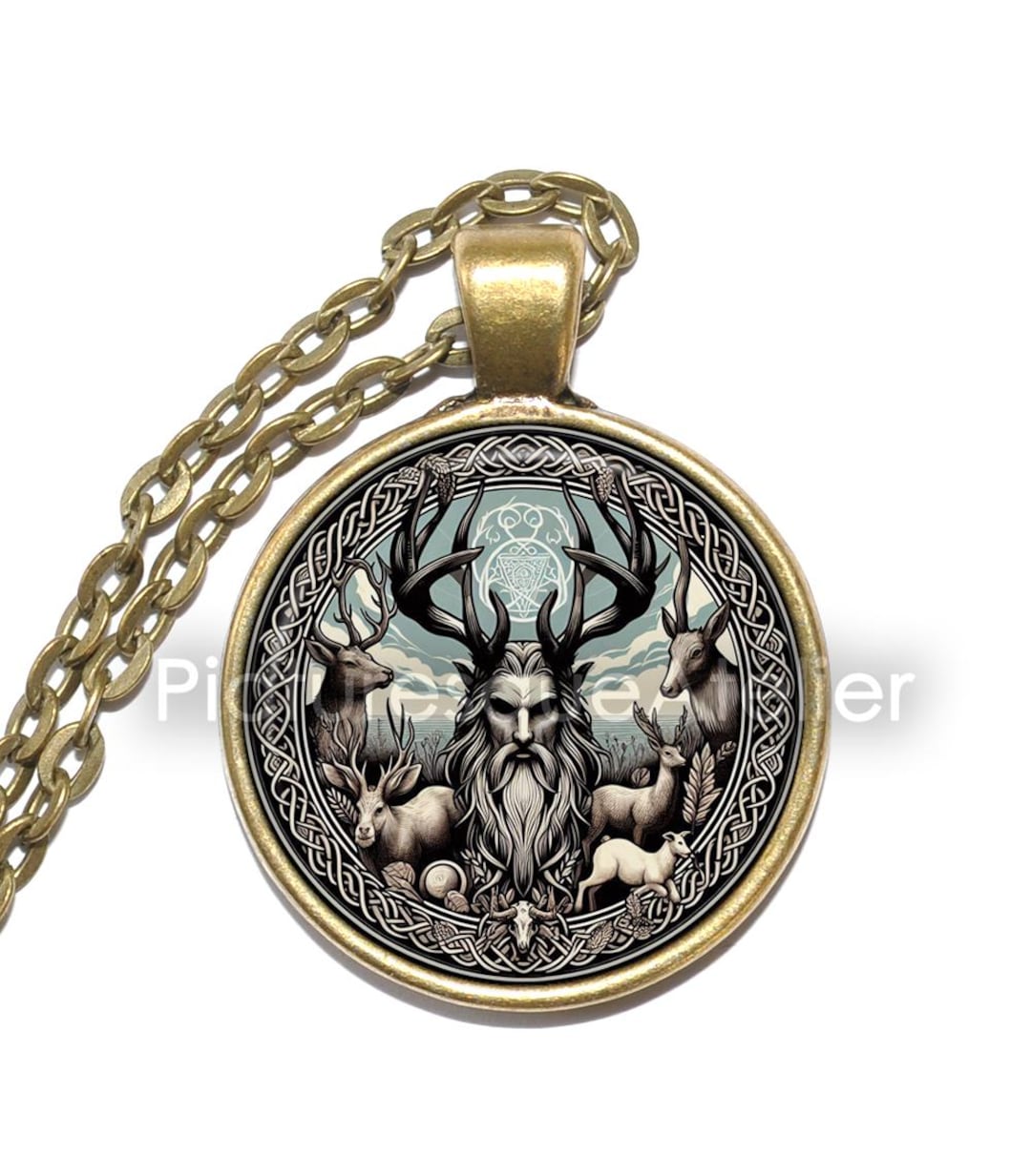 CERNUNNOS Necklace, Celtic, God of Animals, God of Fertility, God of ...