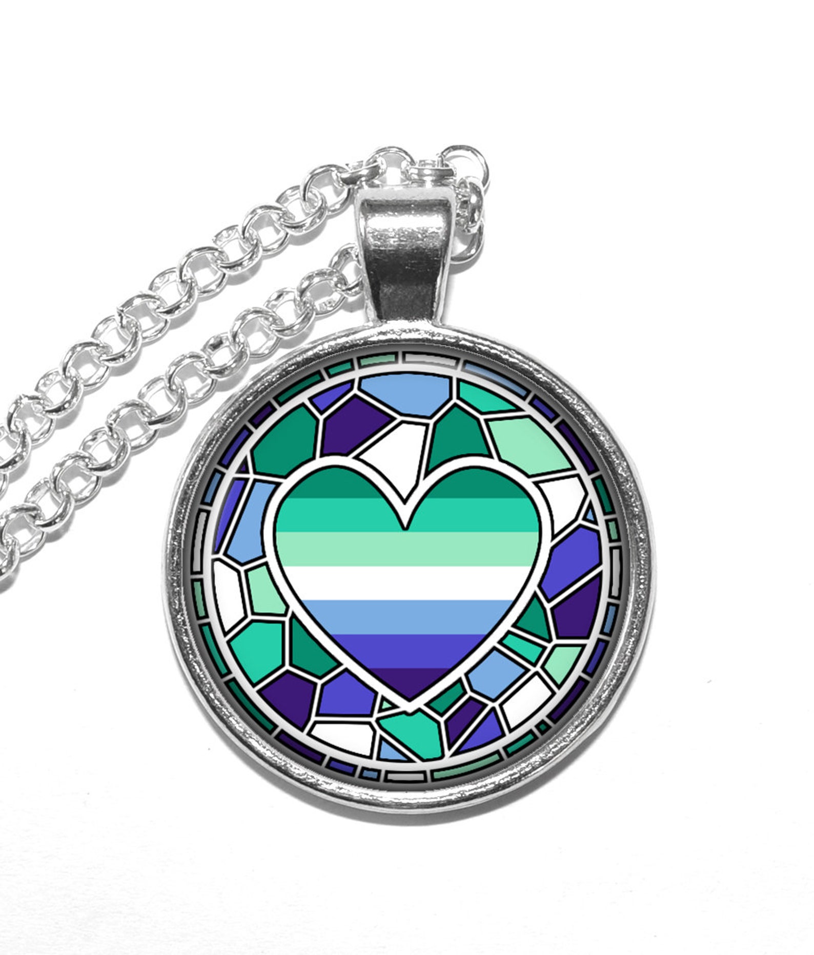 GAY MEN Necklace/Keyring Pride Symbol Flag LGBTQ Nickel | Etsy