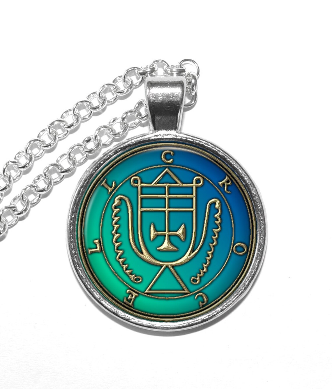 CROCELL Necklace Sigil Demon of the Night Demon Duke Night | Etsy