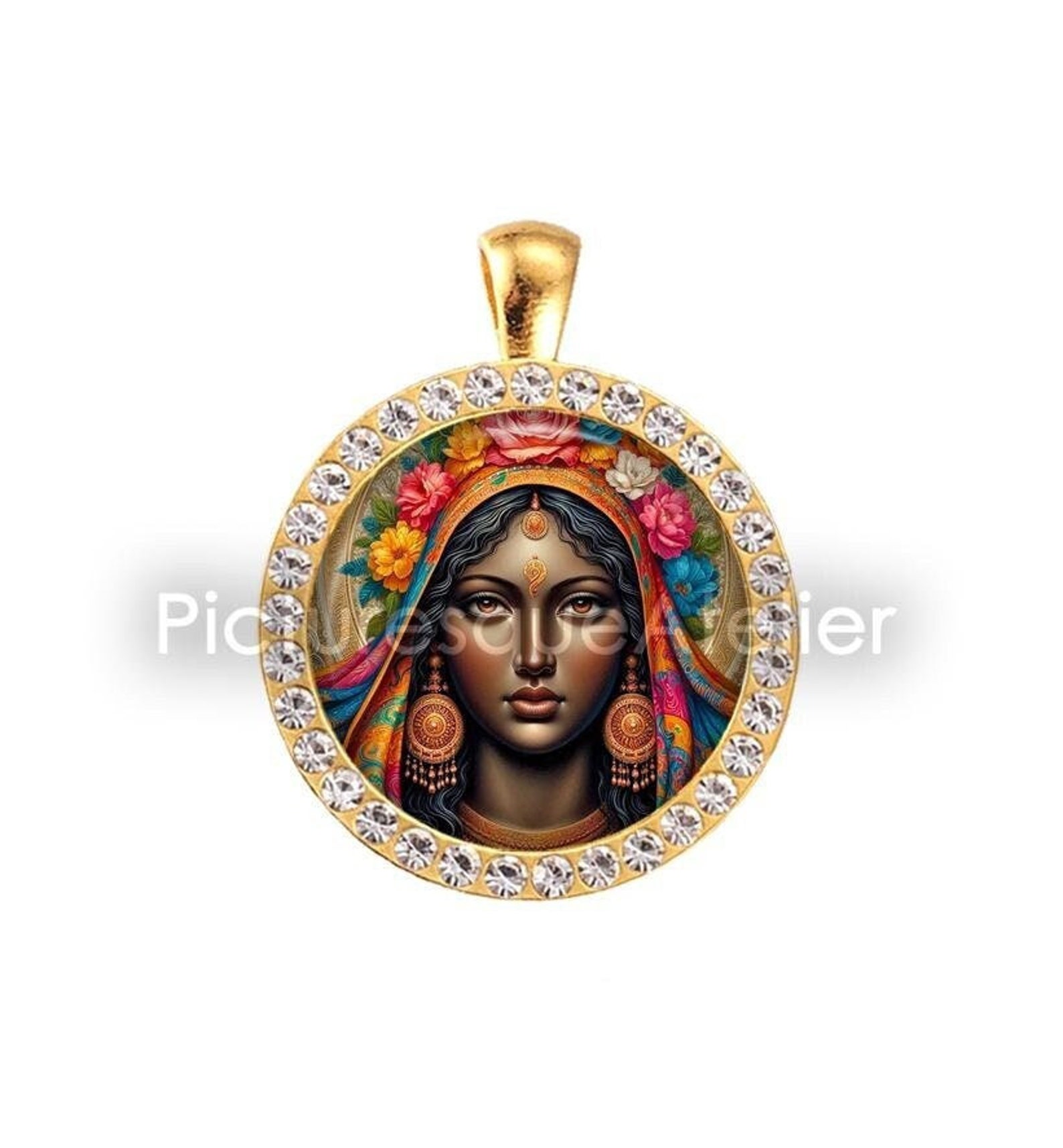 SAINT SARAH Pendant, Sara-la-kâli, Sara the Black, Romani, Patron ...