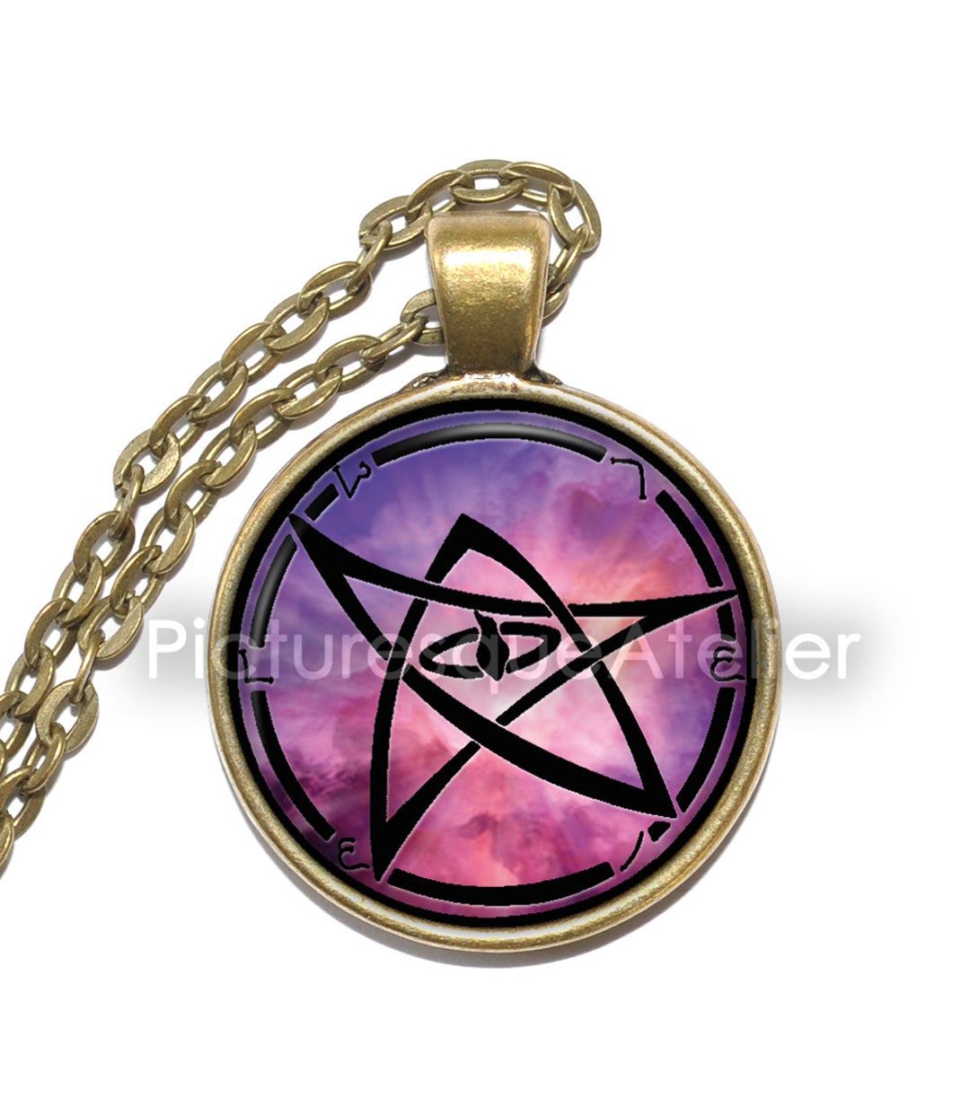 THE ELDER SIGN Necklace/keyring, Symbol, Lovecraftian, Cthulhu Mythos ...