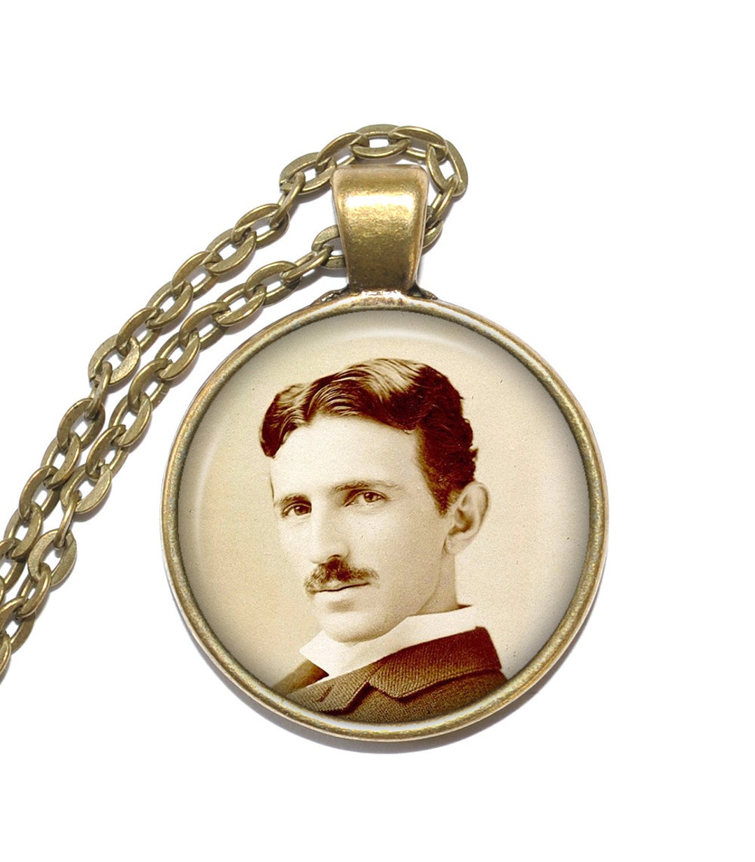 NIKOLA TESLA Necklace Serbian American Inventor Futurist - Etsy Australia