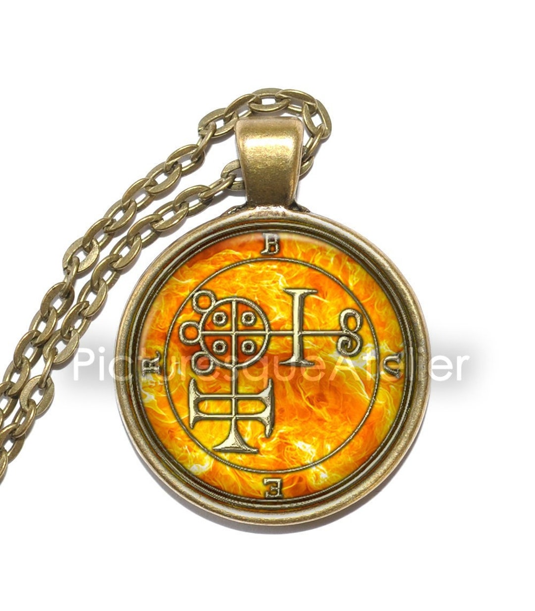 BUER Necklace, Sigil, Demon President, Day Demon, Goetia, Goetic Demon ...