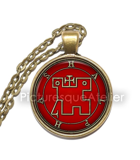 HALPHAS Necklace Sigil Demon of the Night Demon Earl Night - Etsy