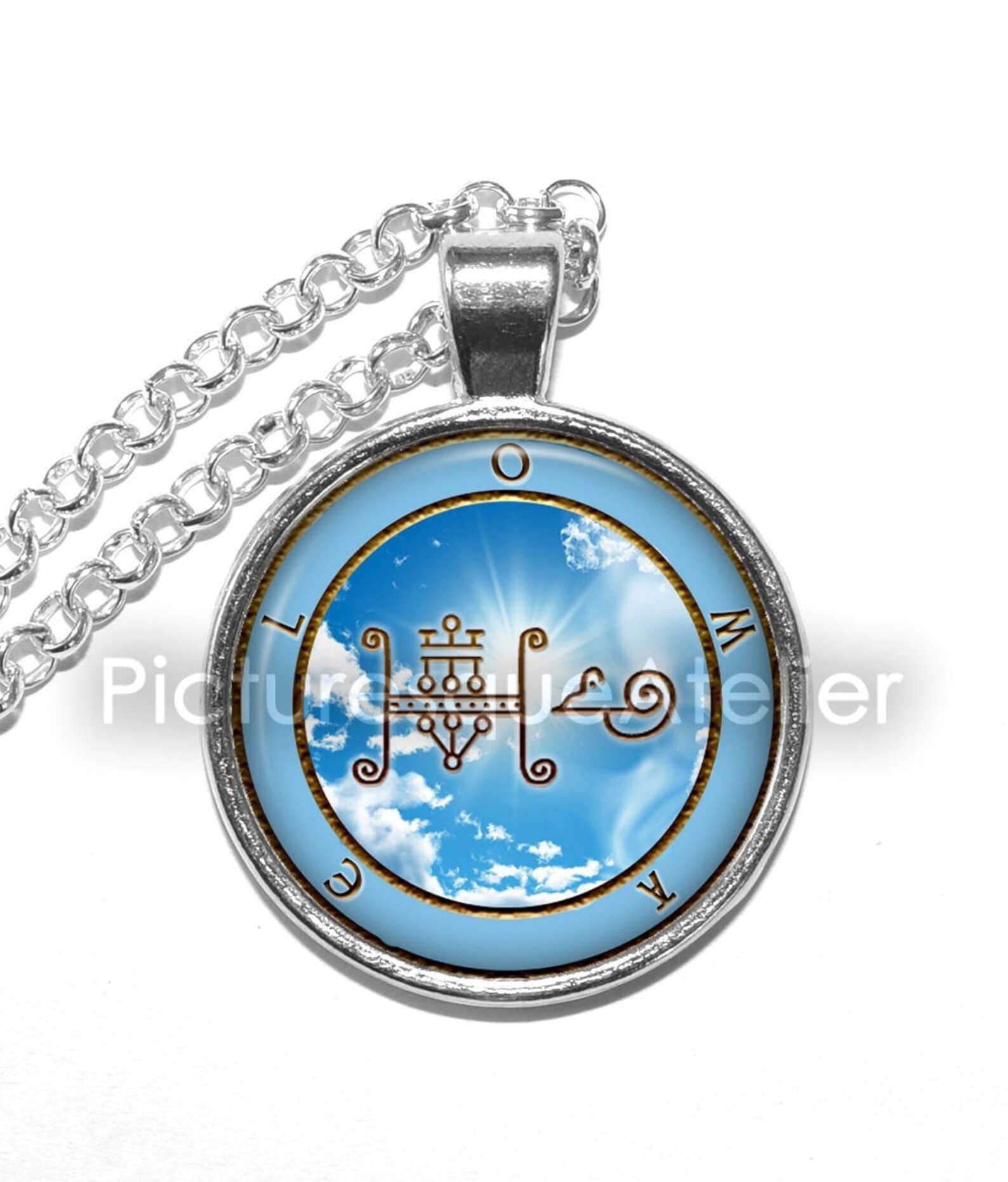 ANGEL OMAEL SEAL Necklace Guardian Angel Talisman - Etsy