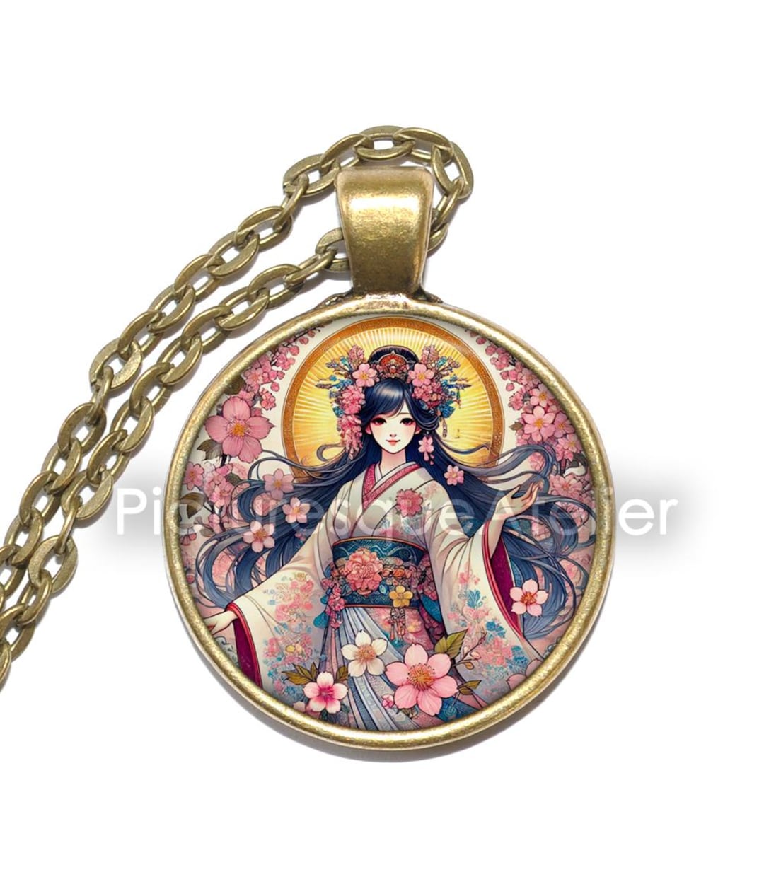 KONOHANASAKUYA-HIME Necklace/keyring, Japanese Goddess of Mount Fuji ...