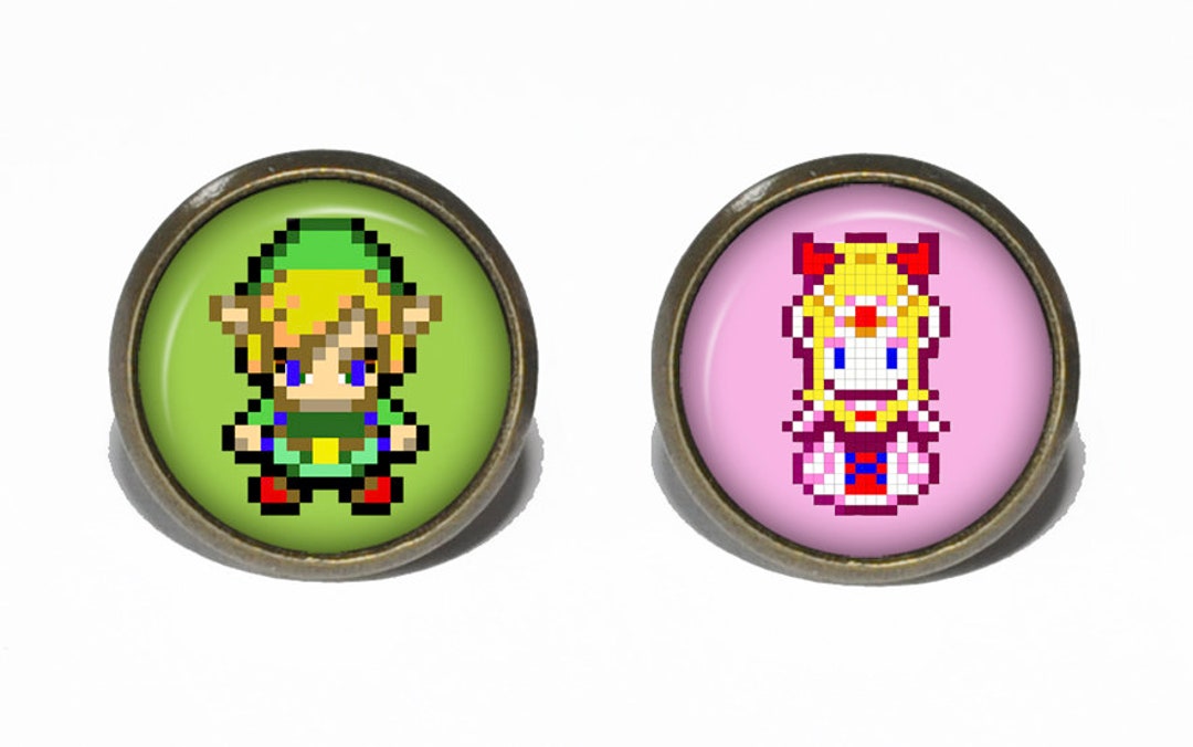 Link And Zelda Oorknopjes Princess Hero Legend Of Zelda Etsy Nederland