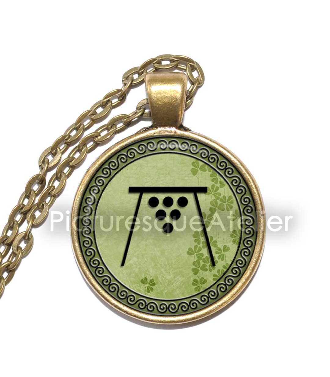 YULE SYMBOL Necklace/keyring, Celtic, Winter Solstice, Rebirth of the ...