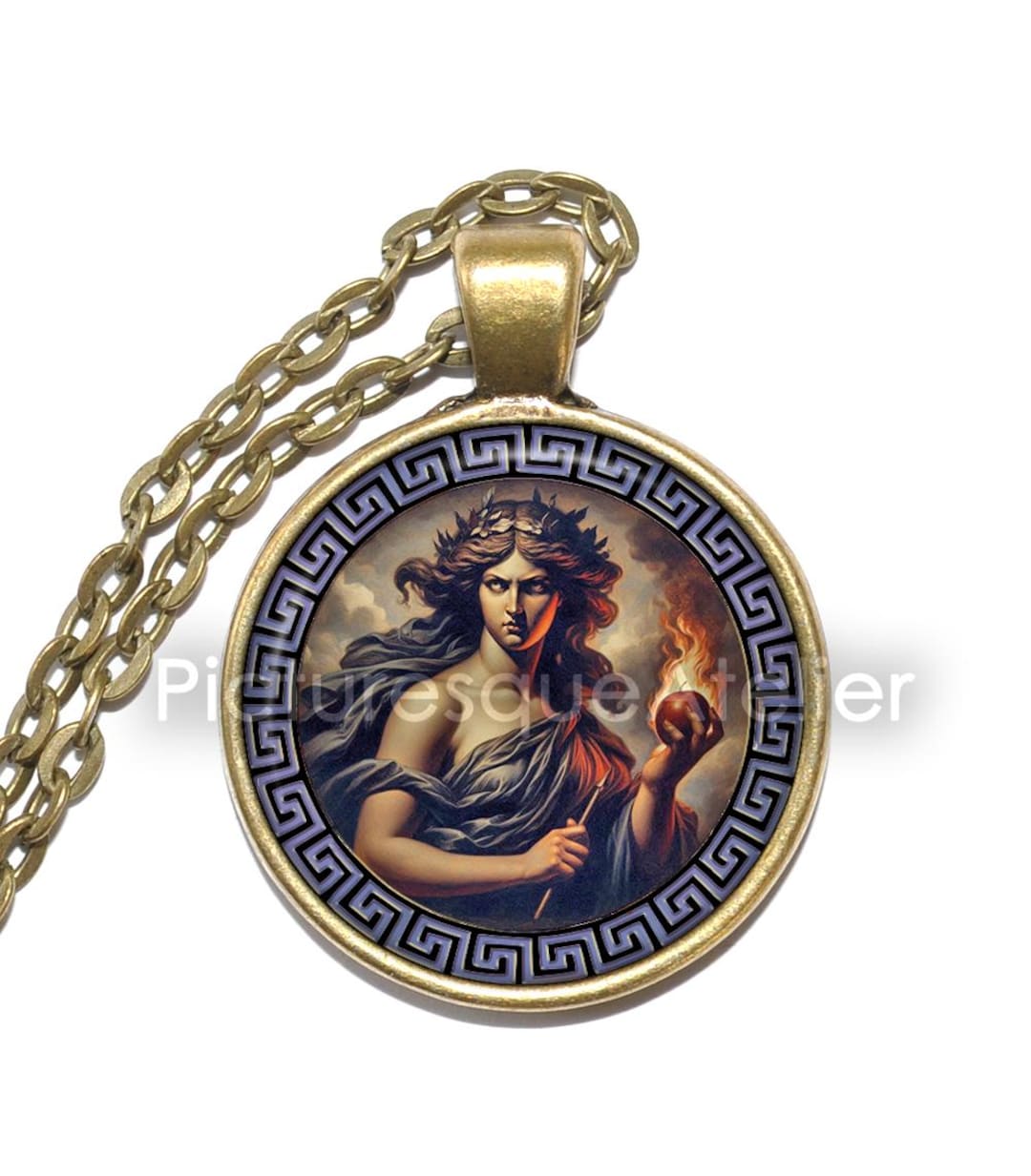 ERIS Necklace/keyring, Apple of Discord, Goddess of Strife, Goddess of ...